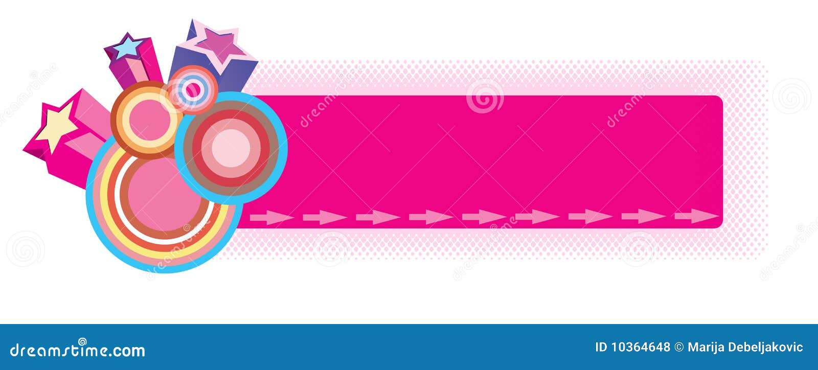 Retro star banner stock illustration. Illustration of halftone - 10364648