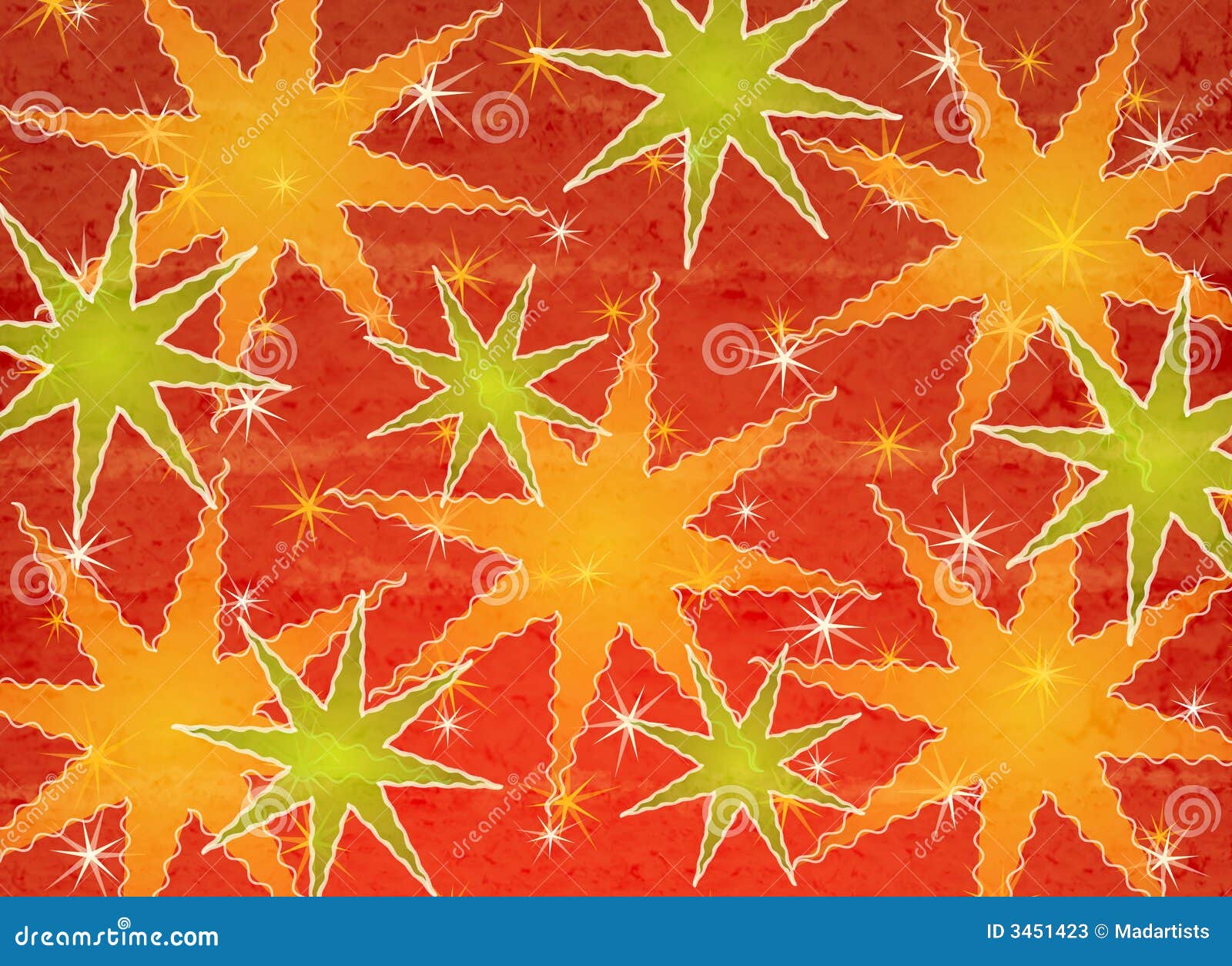 Retro Star Christmas Pattern 2 Stock Illustration - Illustration of ...