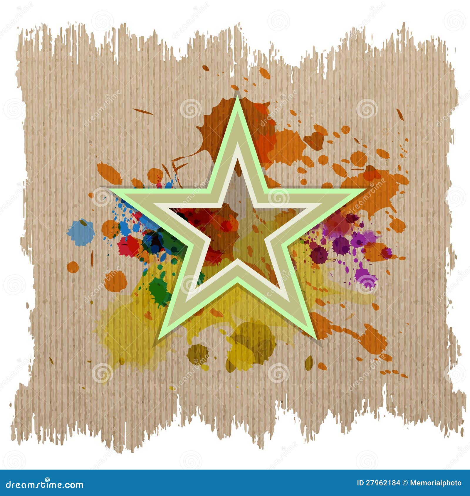 Retro star with ink splash stock vector. Illustration of frame - 27962184