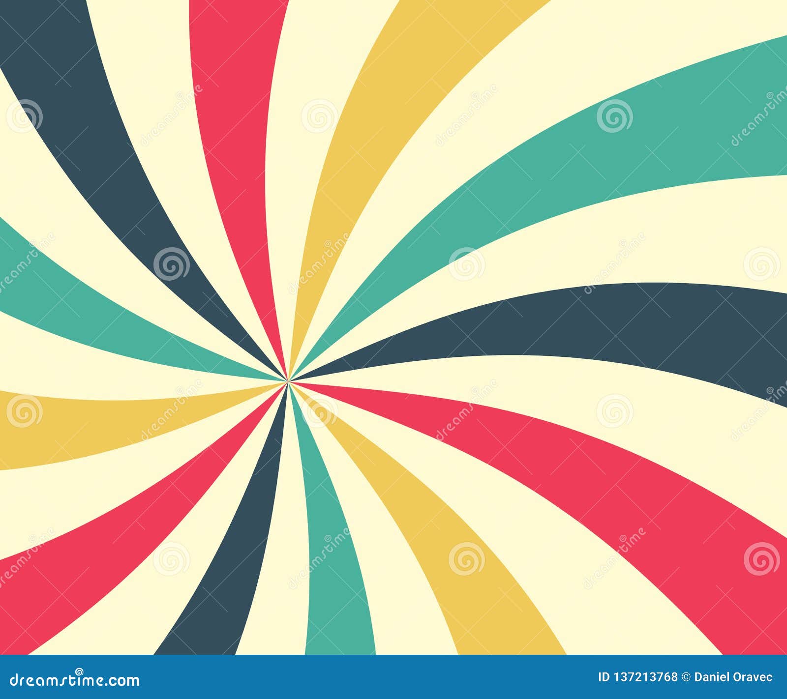 Retro Star Shaped Vector Background Radial Swirled Vintage Starburst ...