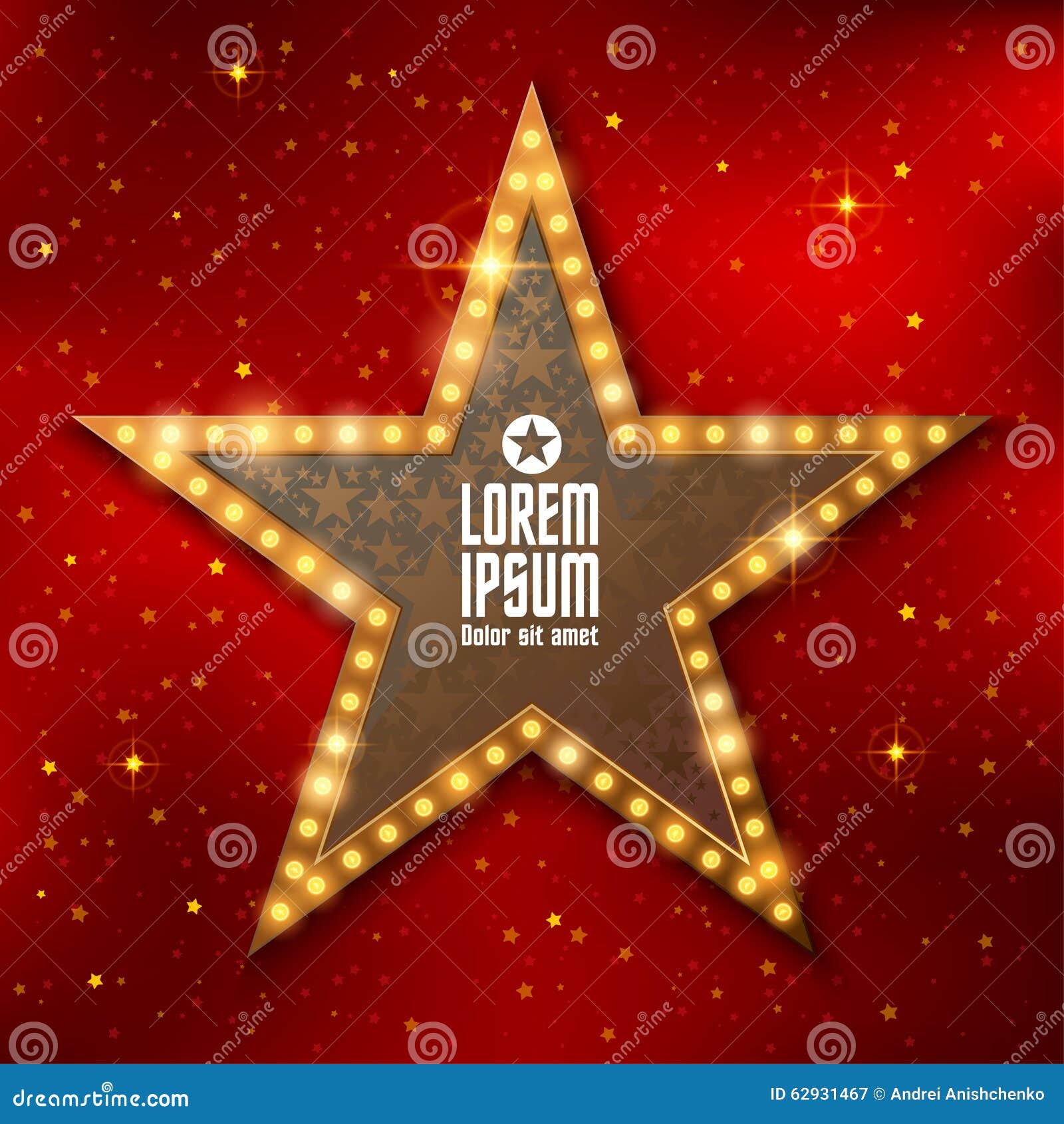 Retro star template stock vector. Illustration of collection - 62931467