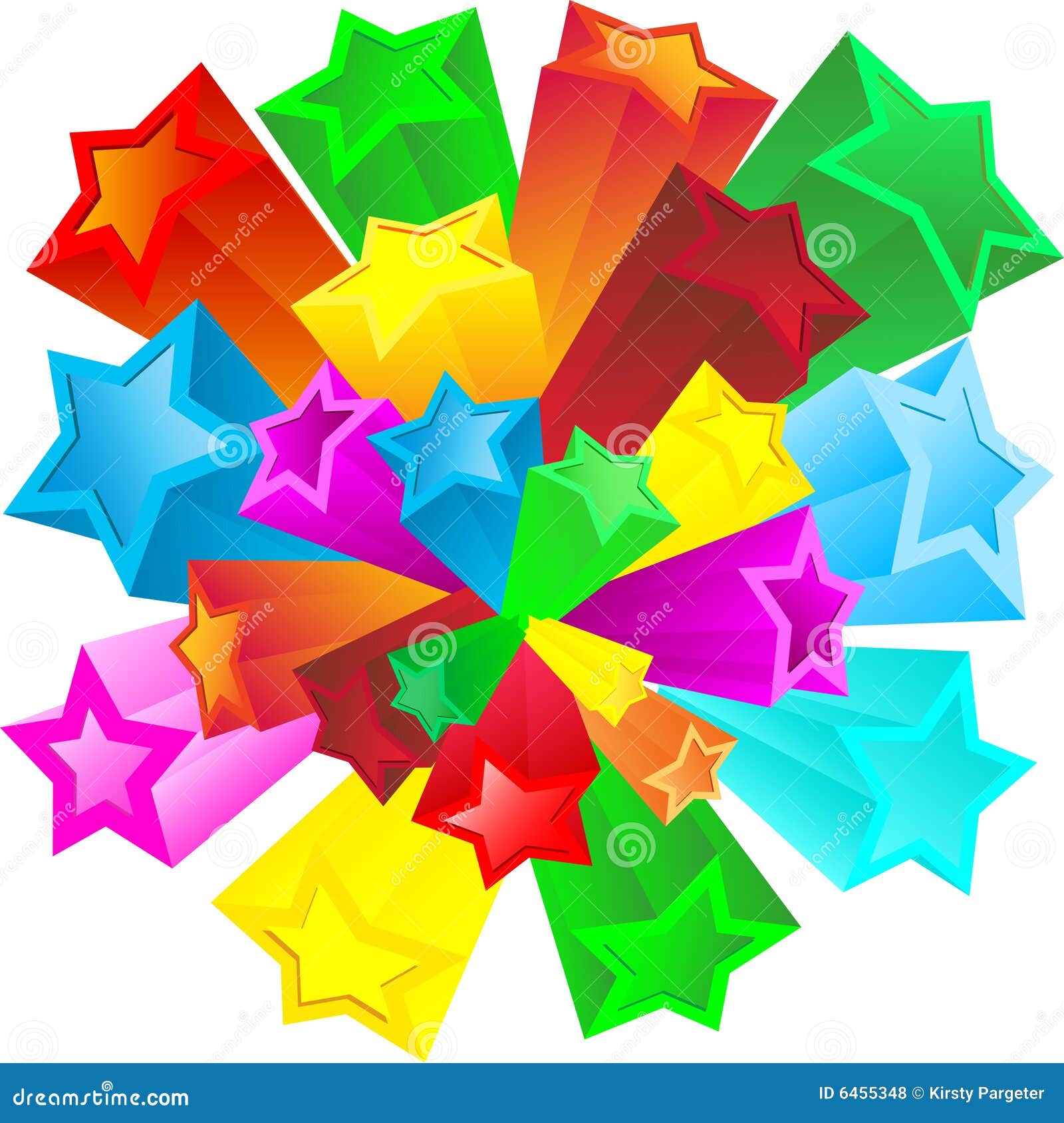Retro stars stock vector. Illustration of colourful, starburst - 6455348