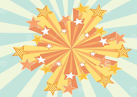 Retro stars background stock vector. Illustration of design - 15160161