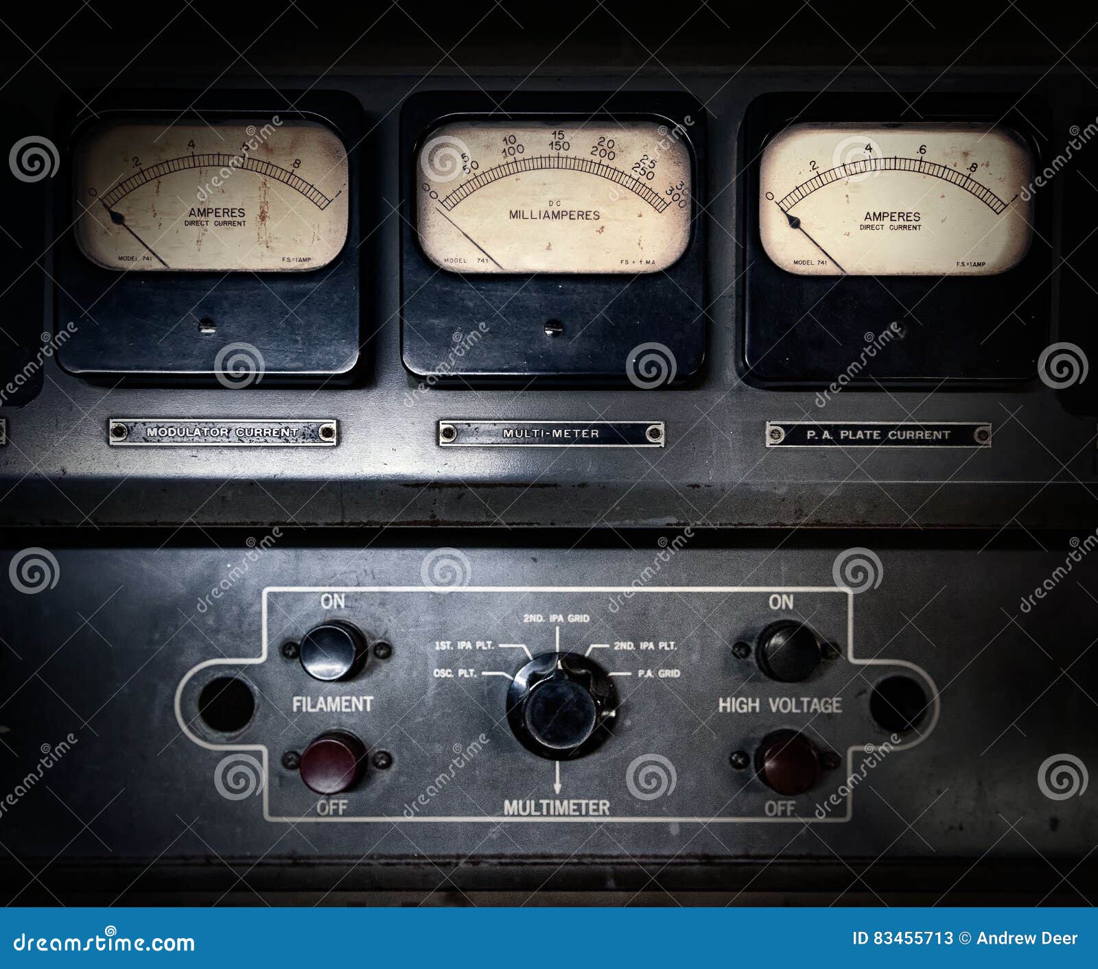 Retro Steampunk Electrical Equipment Stock Image - Image of device ...