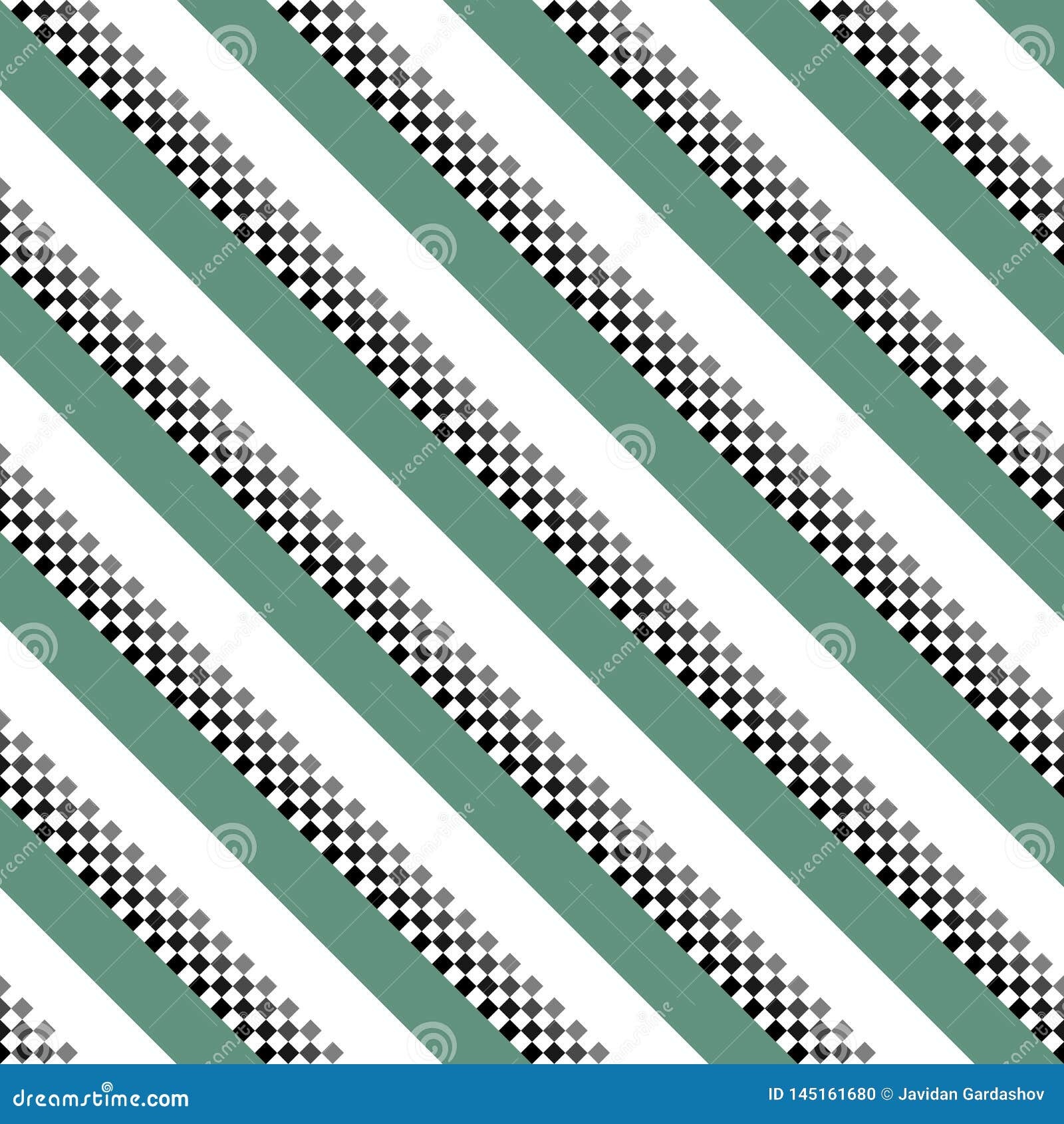 Retro Stripe Pattern with Navy Green,white, Black Parallel Stripe ...