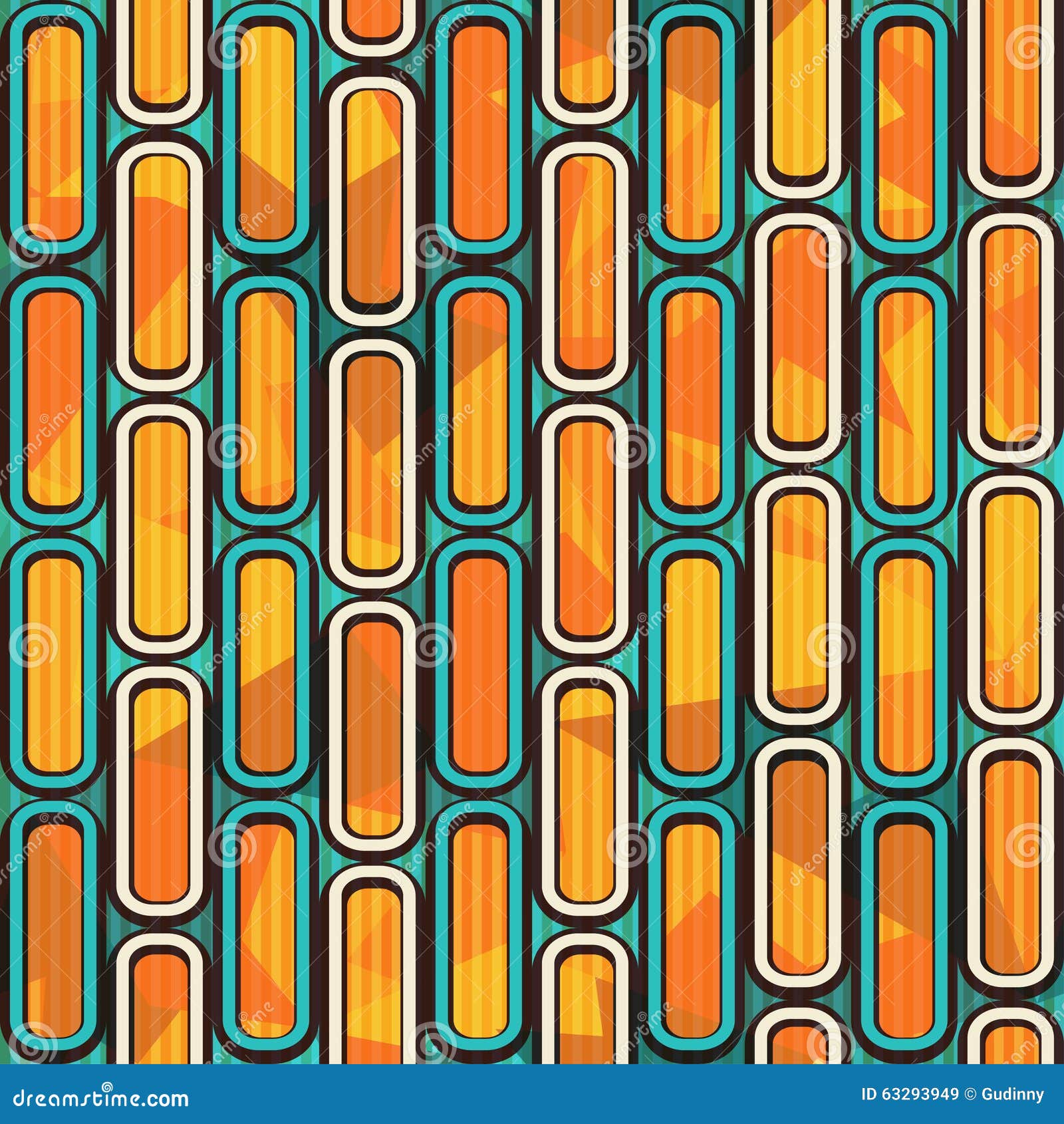 Retro Stripes. Seamless Pattern Stock Illustration - Illustration of ...