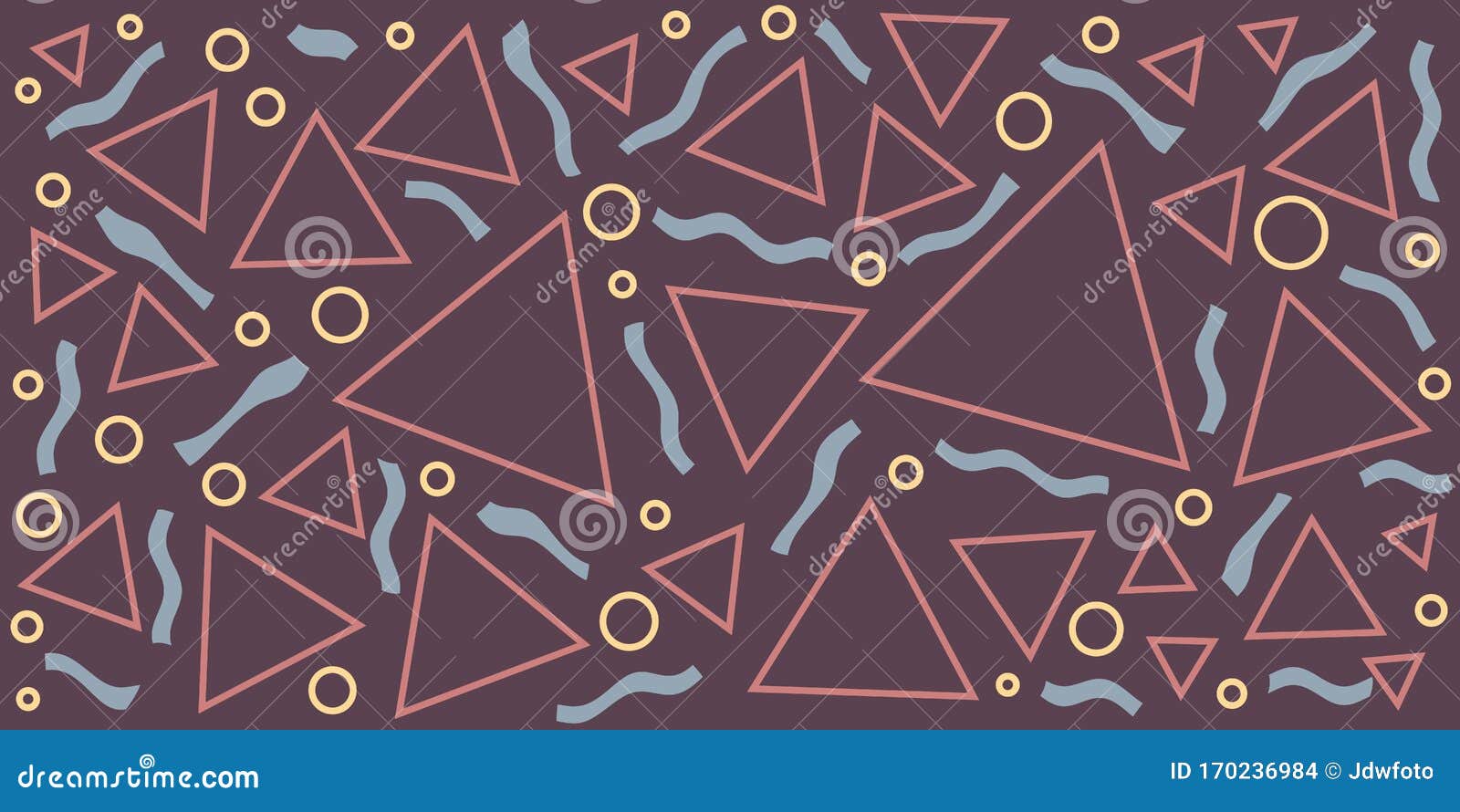 Retro Style Abstract Shapes Stock Illustration - Illustration of ...