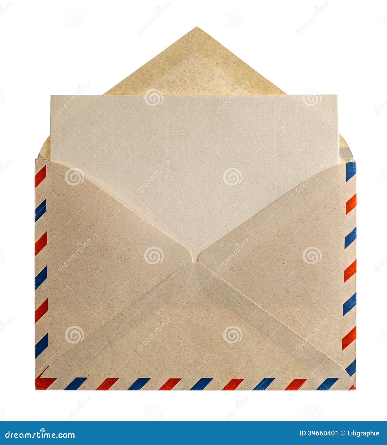 Retro Style Air Mail Envelope Letter Stock Image - Image of message ...