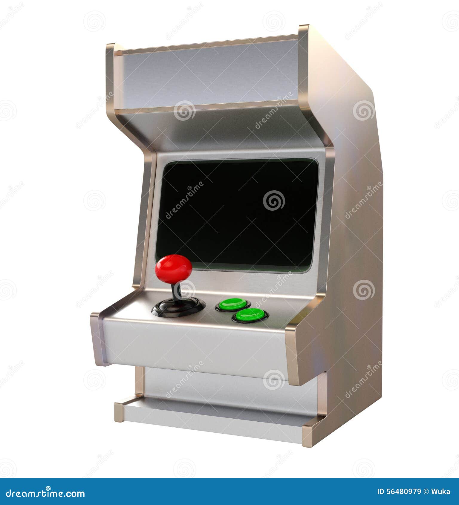 Retro Style Arcade Game Machine Stock Illustration - Illustration of ...