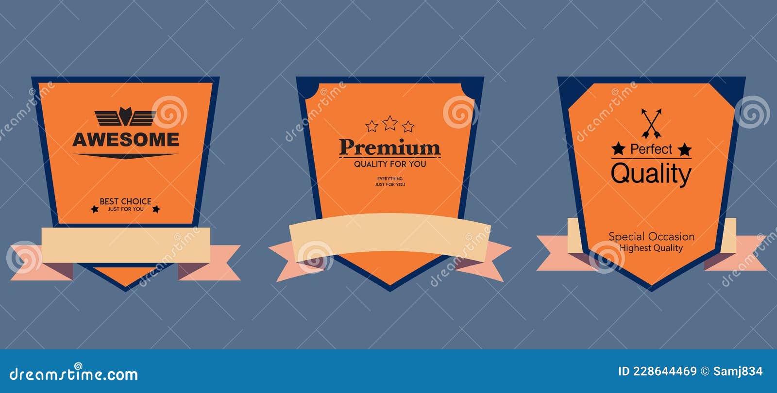 Retro Style Badges Template Stock Vector - Illustration of frame ...