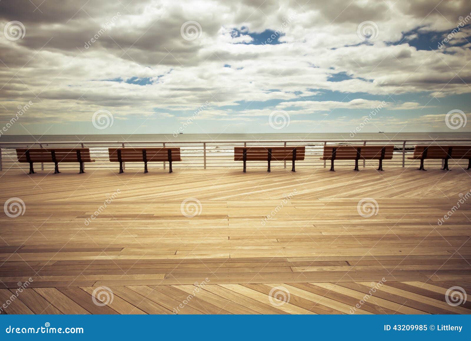 Retro Style Boardwalk stock image. Image of summer, seashore - 43209985