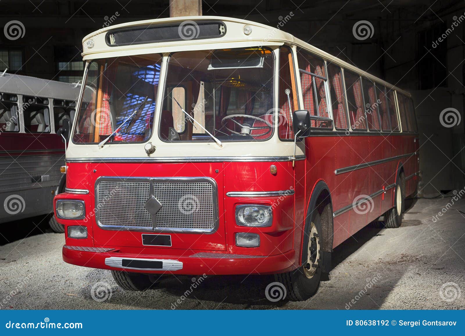 Retro style bus. Toned stock photo. Image of auto, nostalgic - 80638192