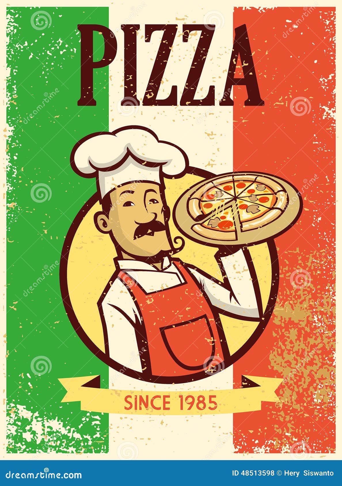 Chef Presenting Restaurant Menu On Board. Food Concept Cartoon Vector ...