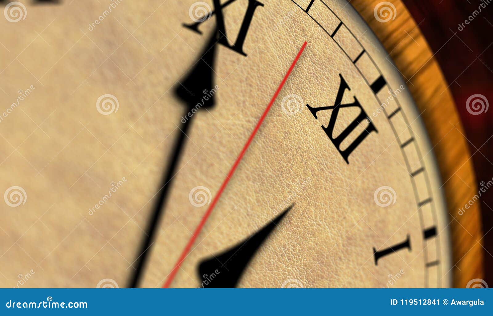 Retro Clock Time Passing Classic Stock Illustration - Illustration of ...