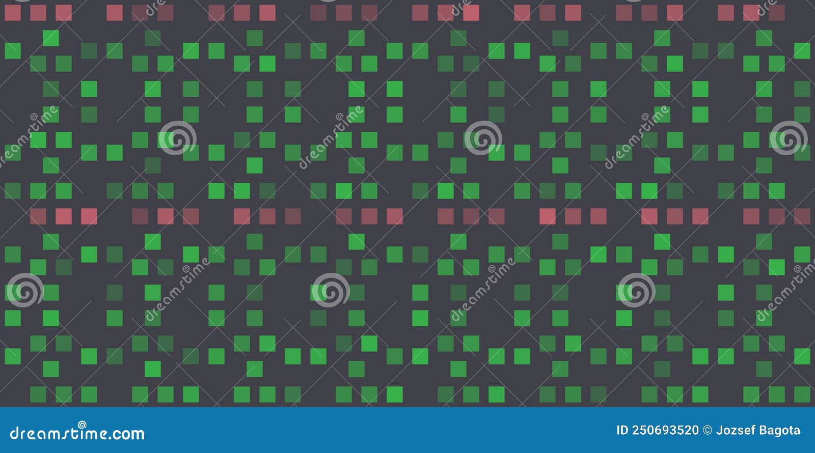 Retro Style Colorful Repetitive Squares Pattern - Texture on Dark Brown ...