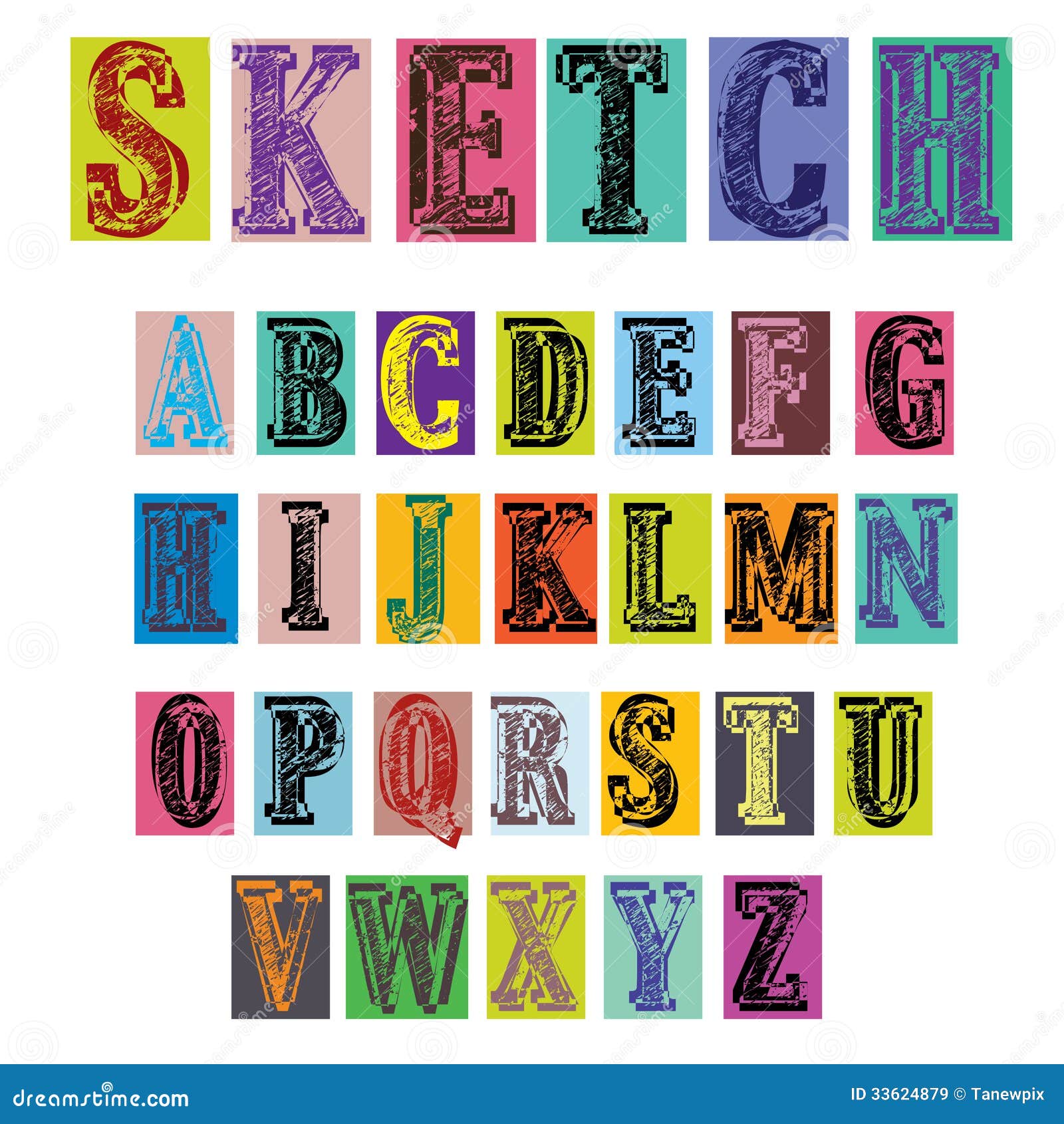 ABC Alphabet Illustration. Vector Cute Kids Animal Alphabet ...