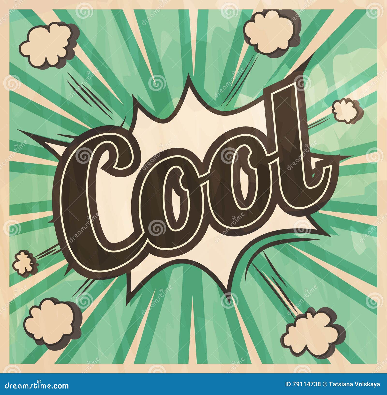 Retro Style Cool Signboard Background. Boom Comic Book Explosion Vector ...