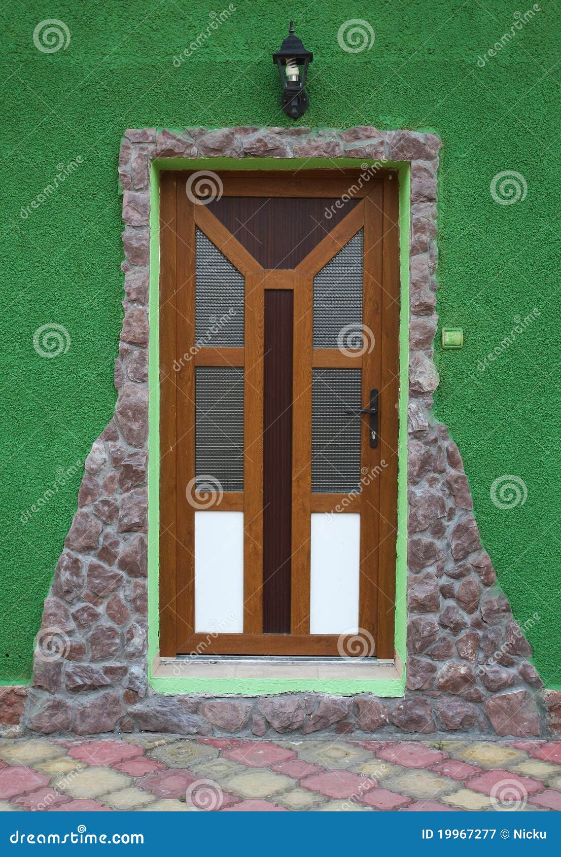 Retro style door stock image. Image of style, nice, green - 19967277