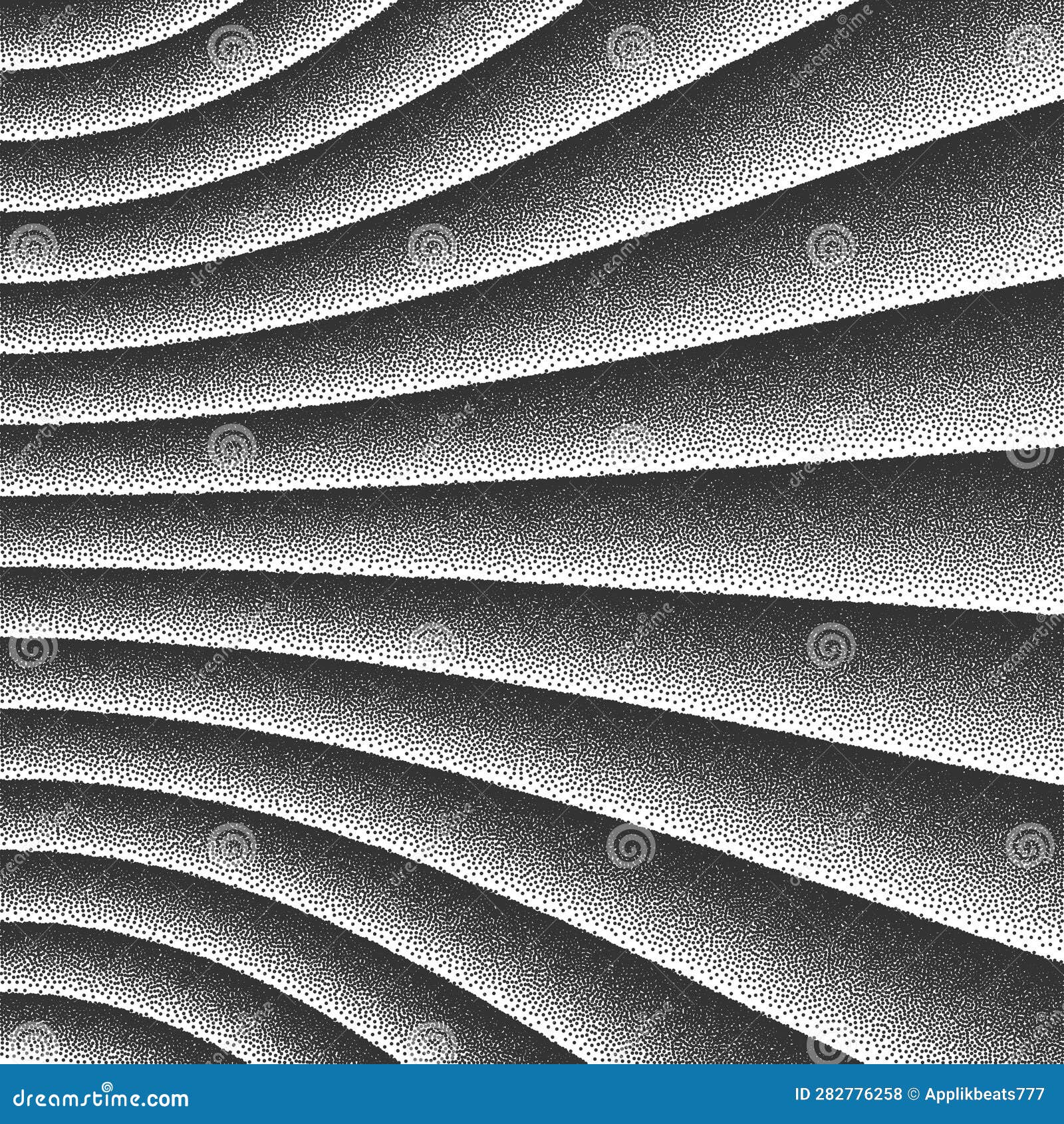 Retro Style Dotwork 3D Bent Smooth Curved Lines Abstract Dotted Texture ...