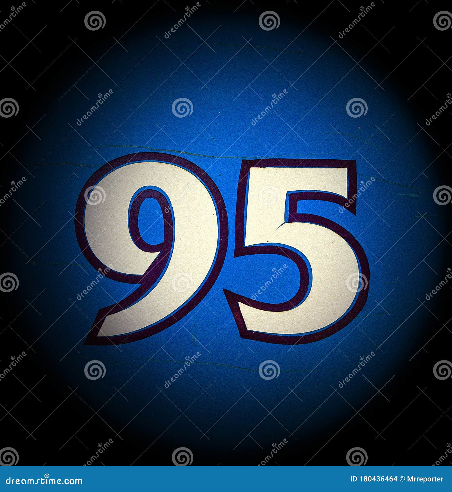 No 95 stock photo. Image of ball, dark, number, stylish - 180436464