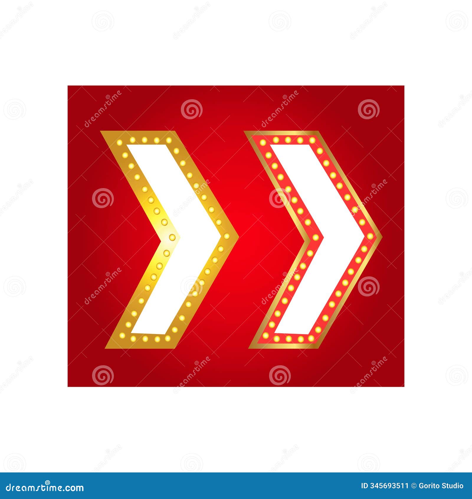 Retro Style Empty Glowing Bulb Signage Frame Design Free Vector ...