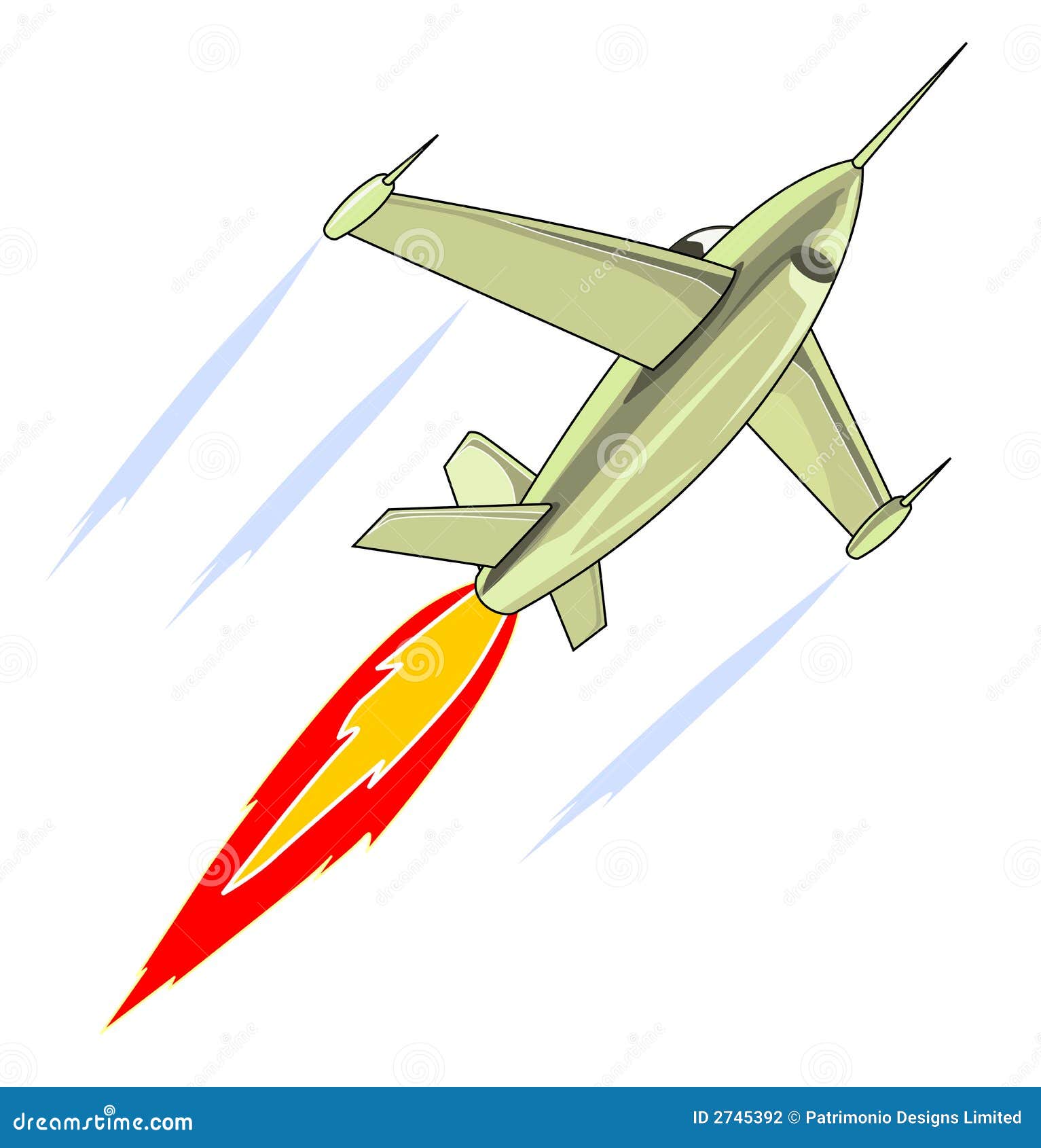 Retro style fighter jet stock illustration. Illustration of plane - 2745392