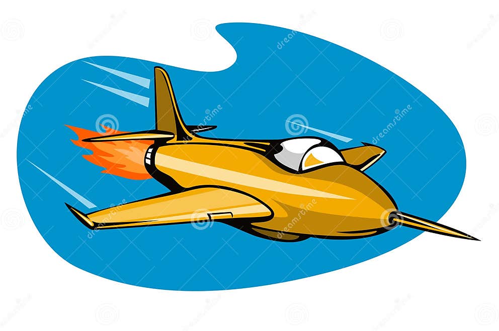 Retro style jet plane stock illustration. Illustration of airplane ...