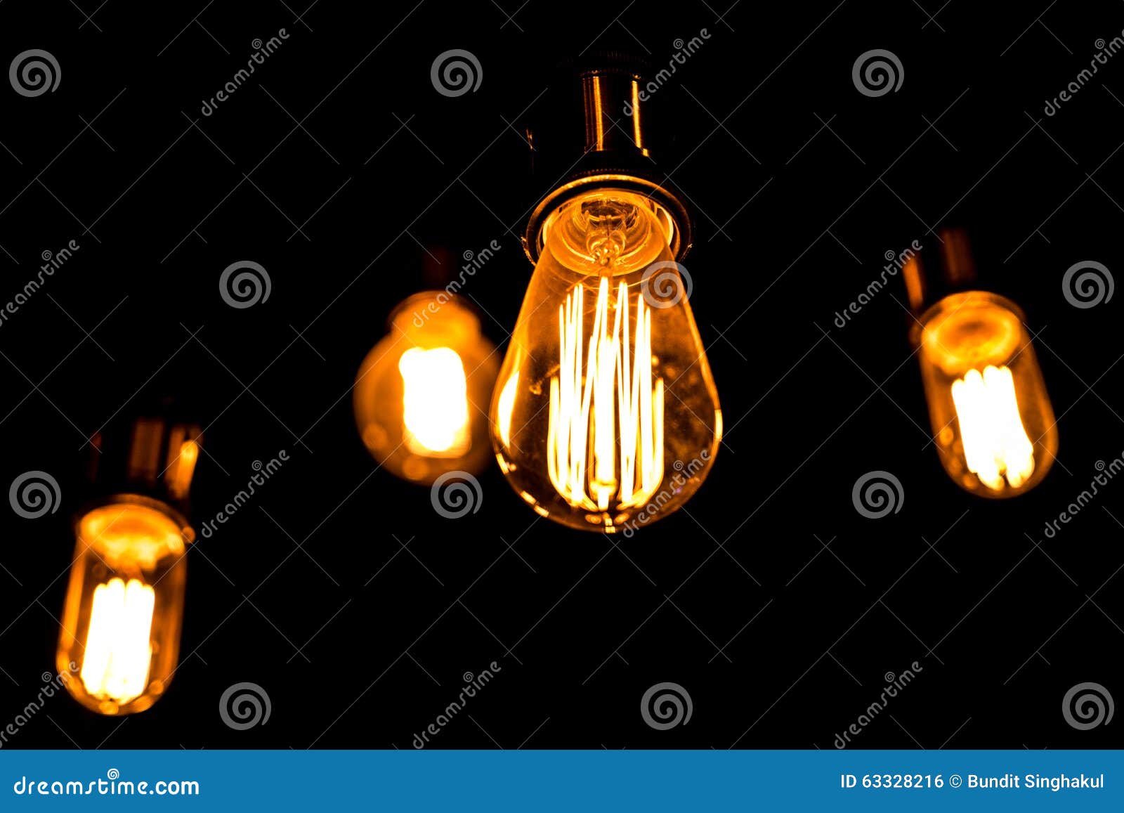 Retro style lighting bulb stock photo. Image of dark - 63328216
