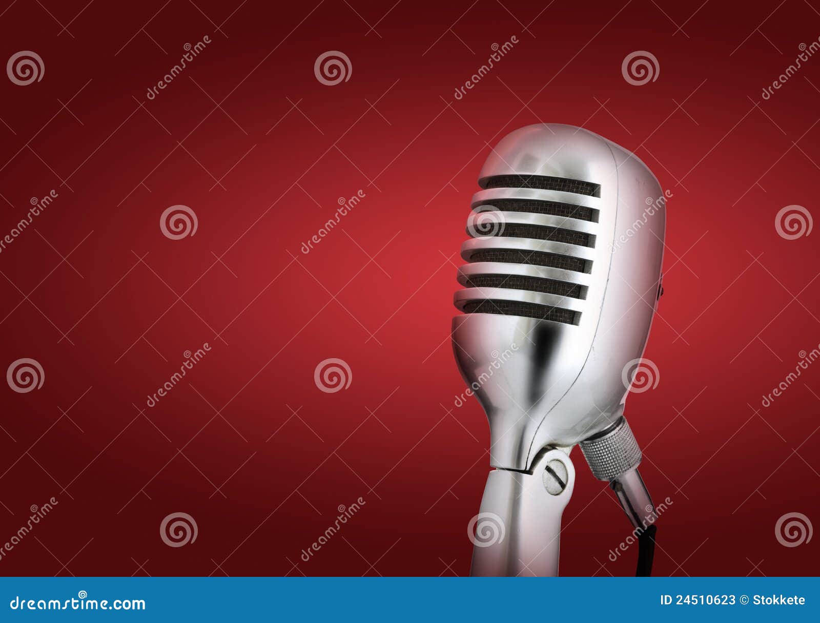 Retro style microphone stock image. Image of radio, media - 24510623