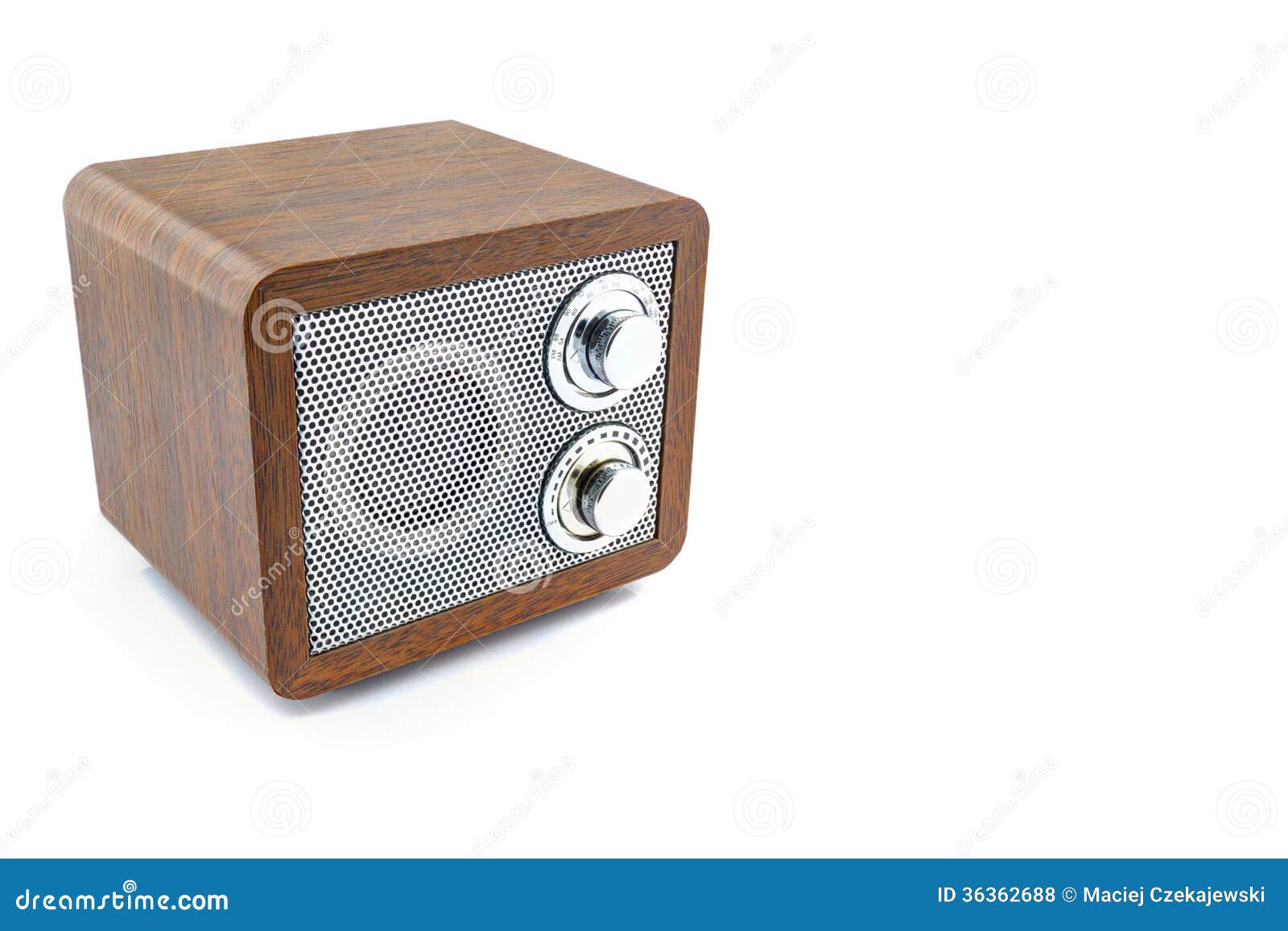 Retro Style Mini Radio Player Stock Photo - Image of object, music ...