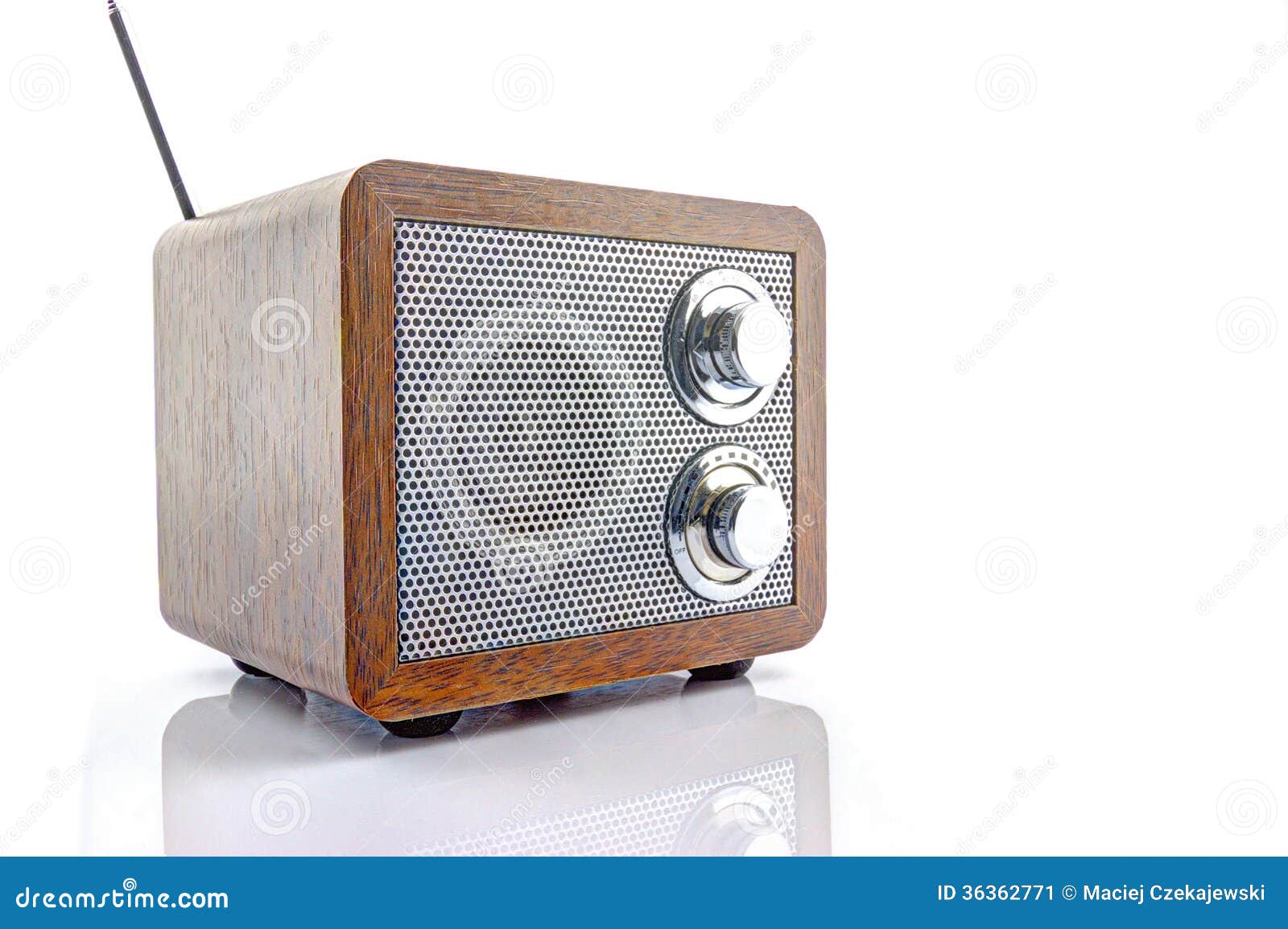 Retro Style Mini Radio Player Stock Image - Image: 36362771