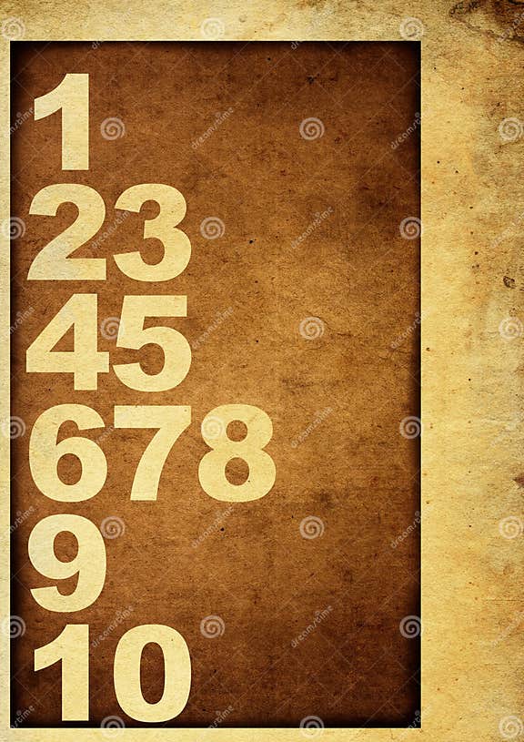 Retro style numbers stock illustration. Illustration of broad - 17227026