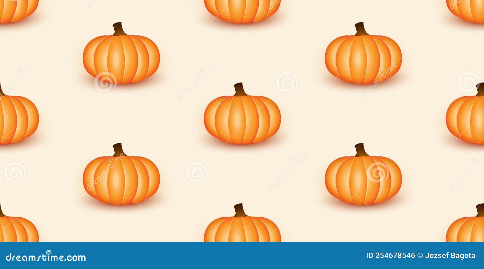 Retro Style Pattern Background Design, Rows of Many Pumpkins - Texture ...