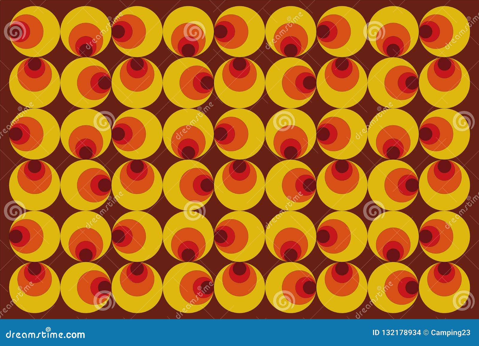Retro Style Pattern - 70s Style Stock Illustration - Illustration of ...