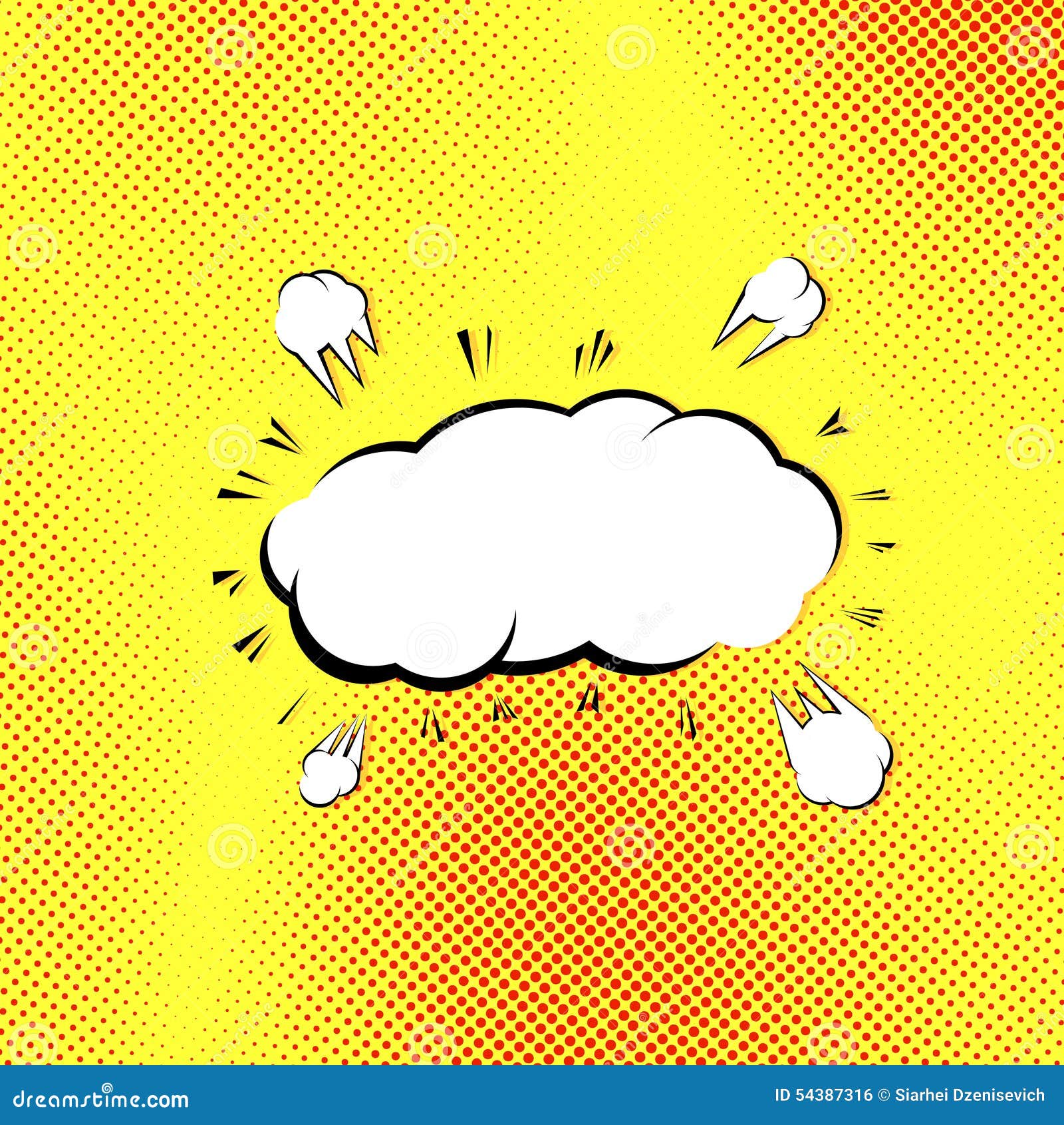Retro Style Pop-art Explosion Steam Cloud Stock Vector - Illustration ... Retro Style Pop-art Explosion Steam Cloud Stock Vector - Illustration ...