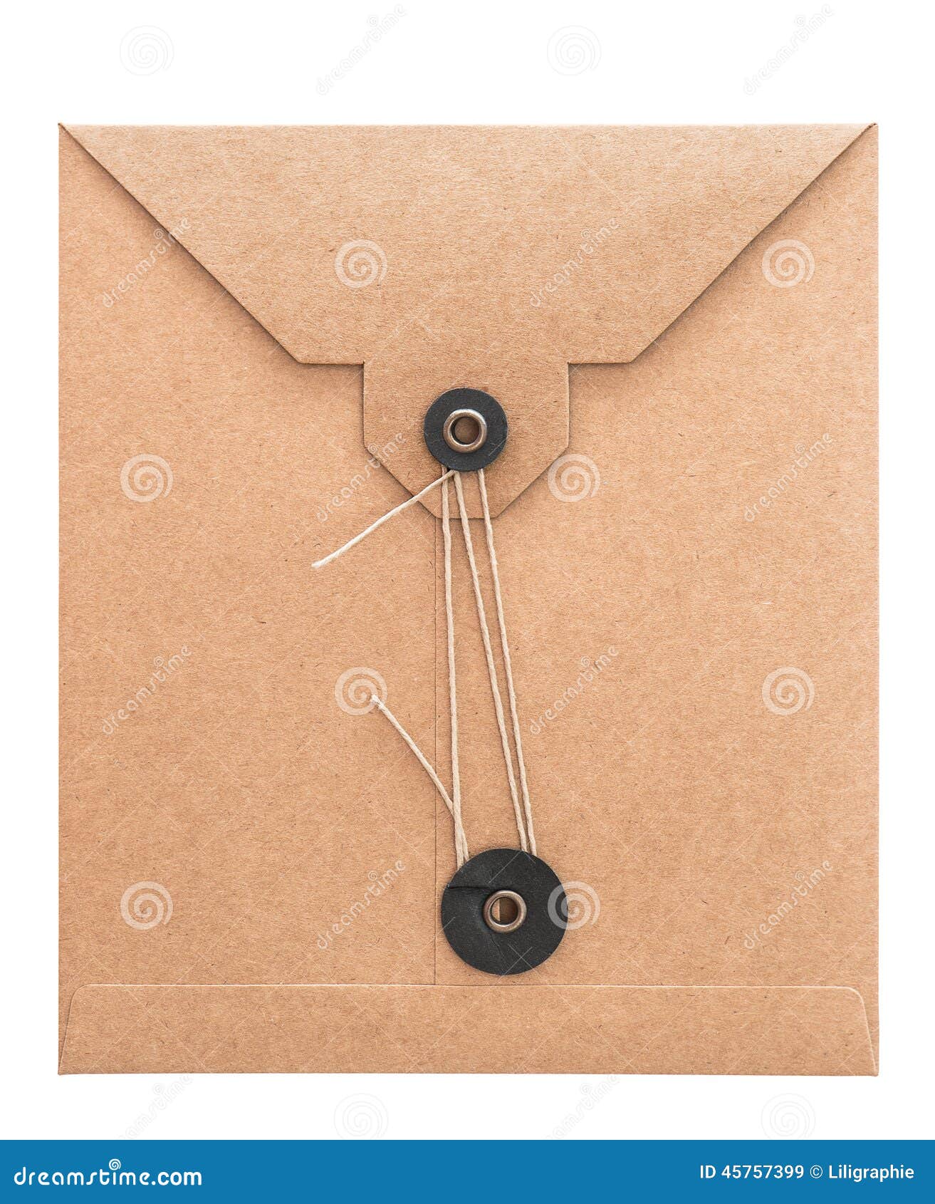 Retro Style Post Mail Envelope. Recycled Cardboard Paper Stock Image ...