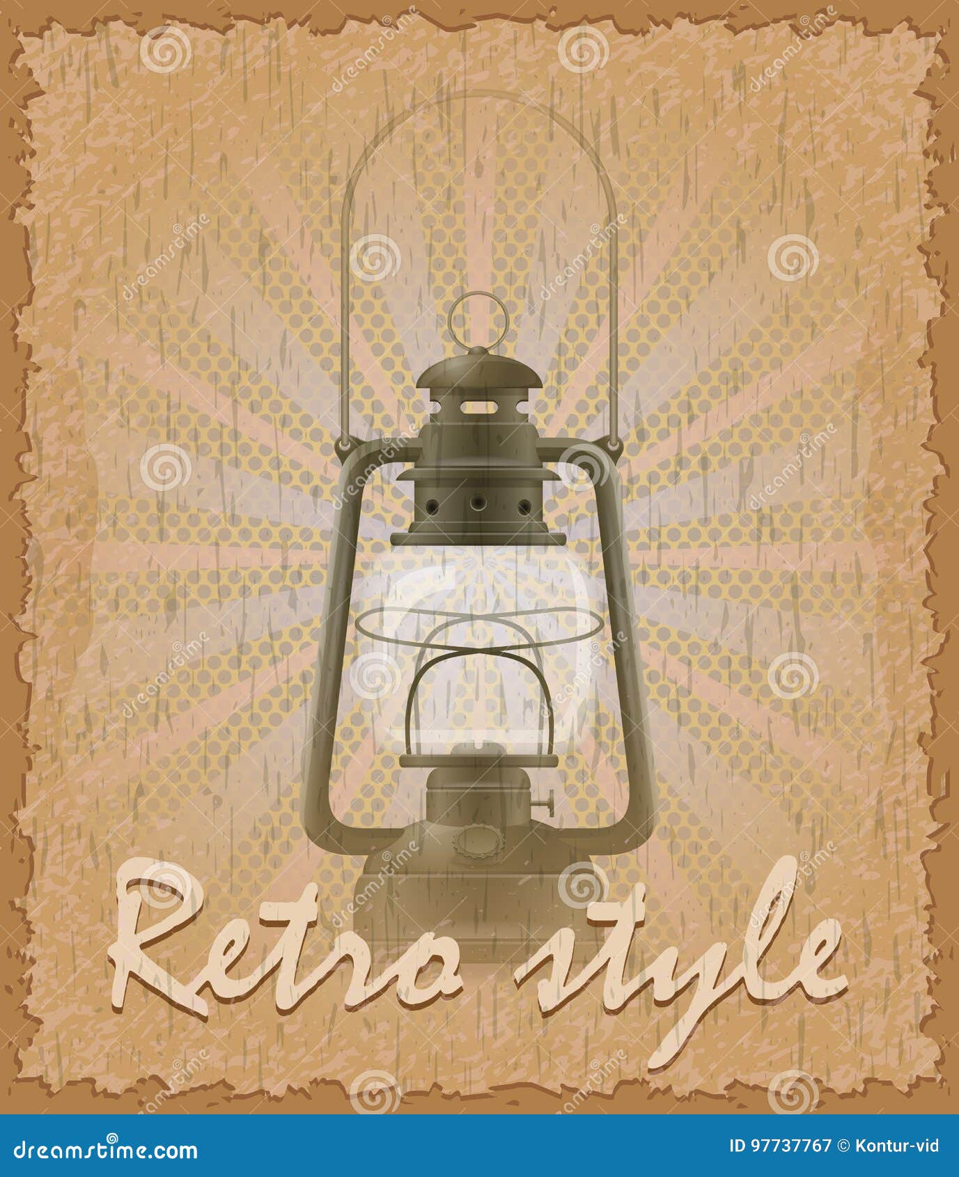 Retro Style Poster Old Kerosene Lamp Vector Illustration Stock Vector ... Retro Style Poster Old Kerosene Lamp Vector Illustration Stock Vector ...