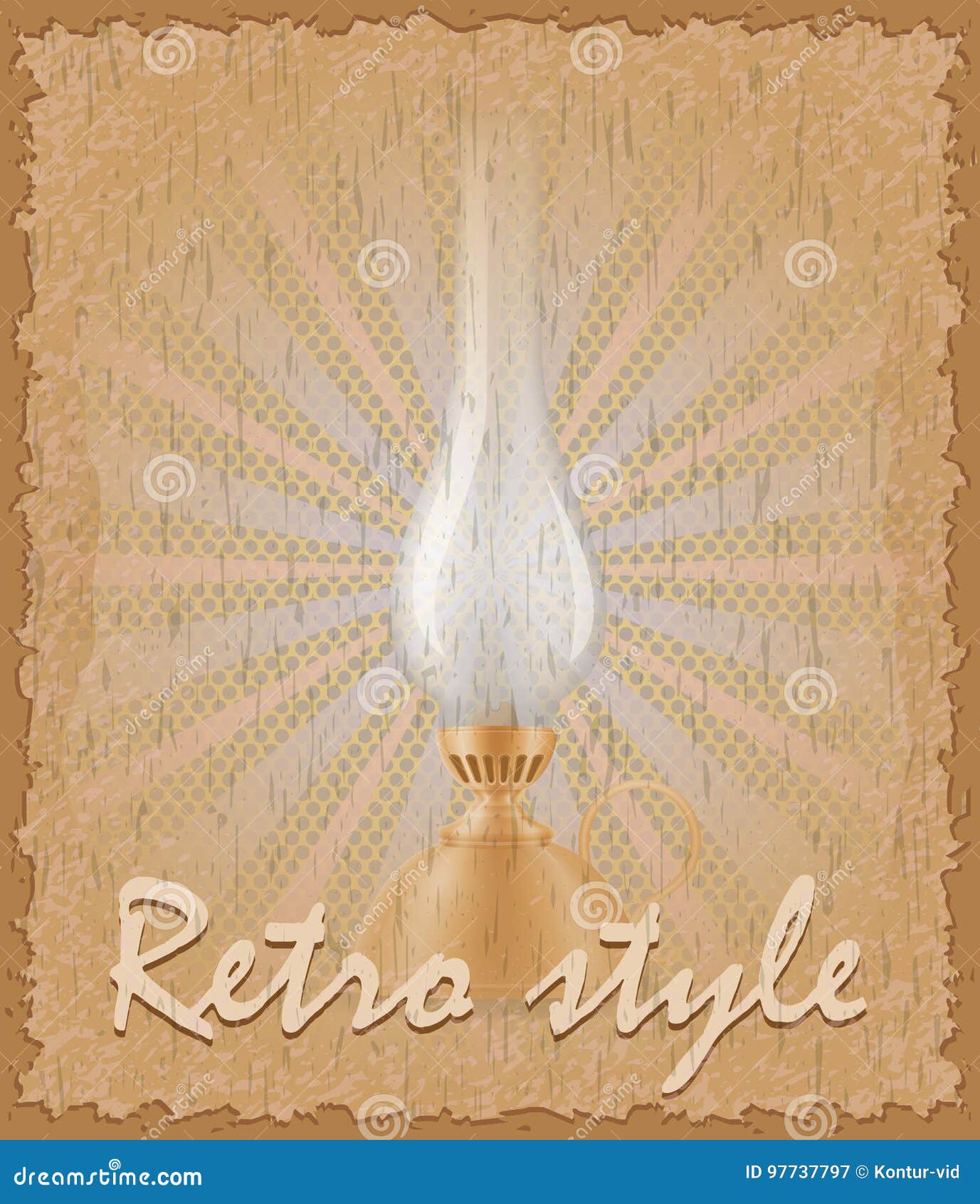 Retro Style Poster Old Kerosene Lamp Vector Illustration Stock Vector ... Retro Style Poster Old Kerosene Lamp Vector Illustration Stock Vector ...