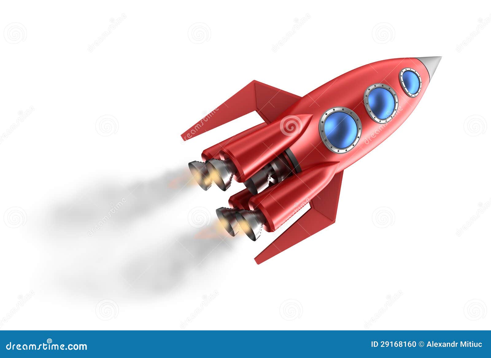 Retro style rocket. stock illustration. Illustration of orbit - 29168160