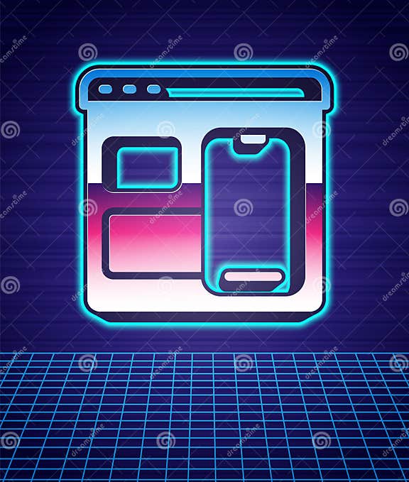 Retro Style Software Web Developer Programming Code Icon Isolated 3110
