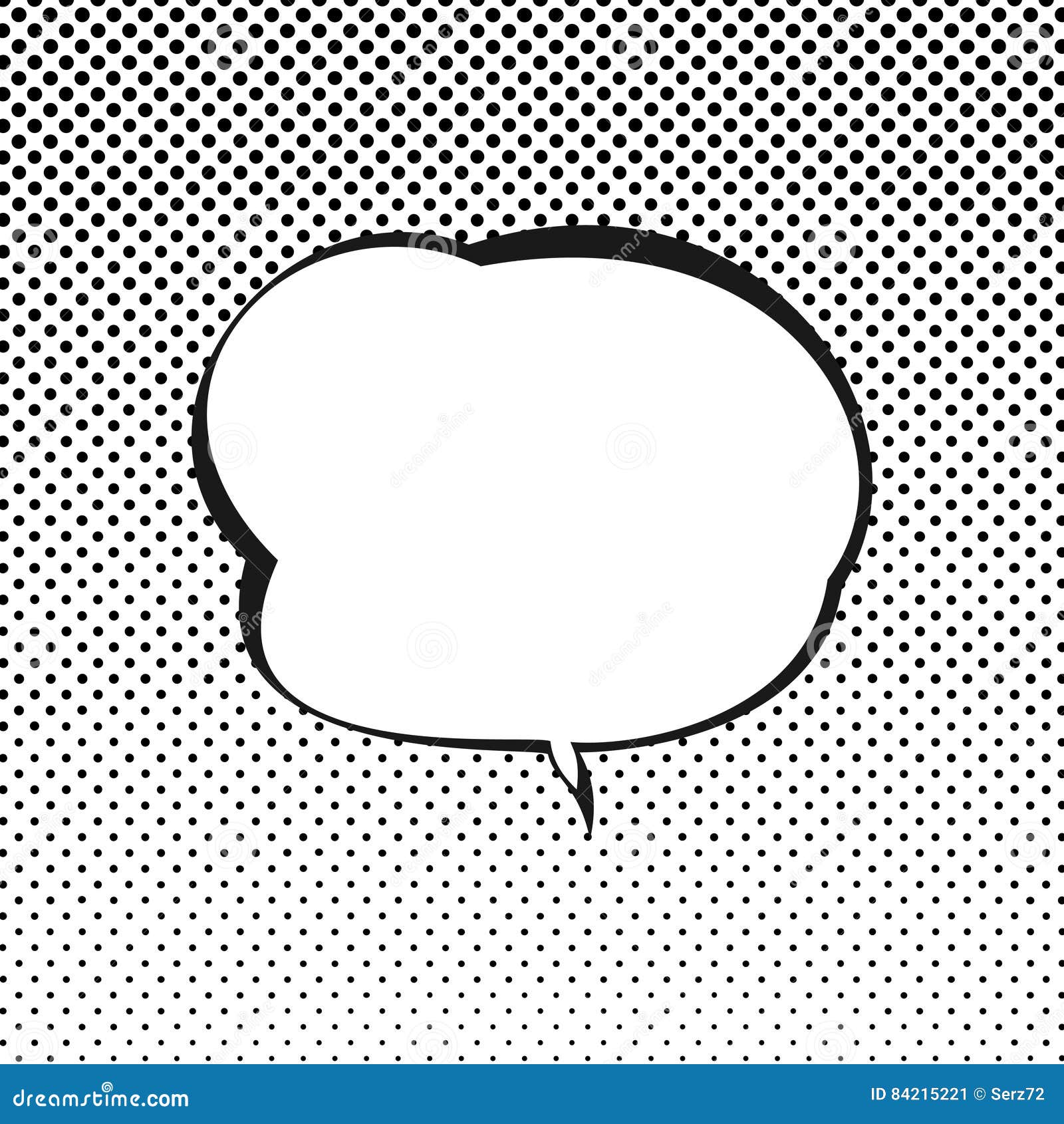 Retro Style Speech Bubble stock vector. Illustration of cloud - 84215221