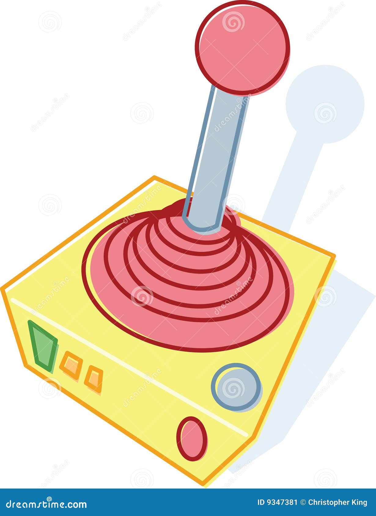 Retro Style Toy Joystick Illustration Stock Vector - Illustration of ...
