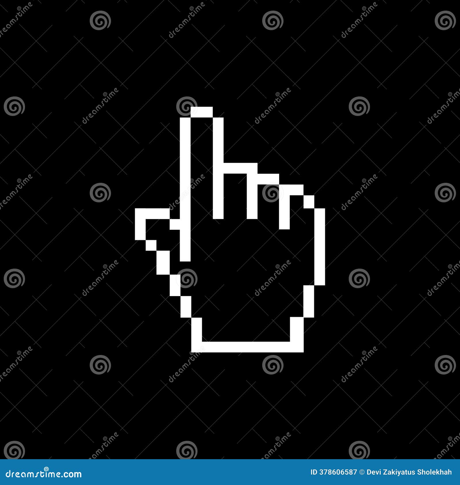 Pixelated Hand Showing A Peace Sign Emoji. Retro Pixel Art Of A Hand ...