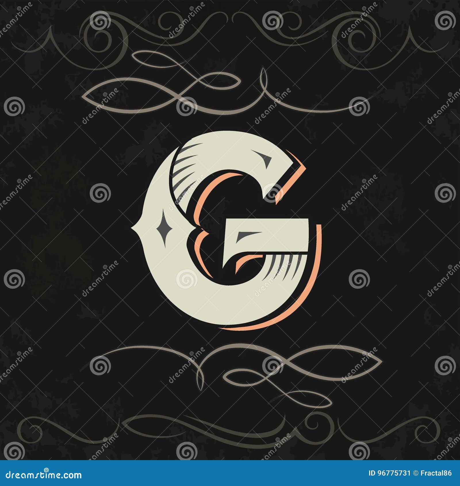 Cursive Letter G Stock Illustrations – 336 Cursive Letter G Stock ...