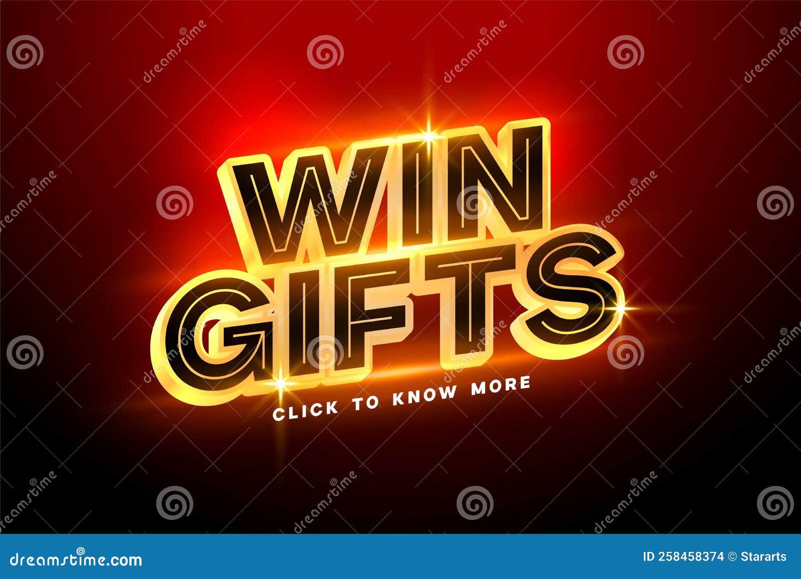 Retro Style Win Gifts and Prizes Background Stock Vector - Illustration ...
