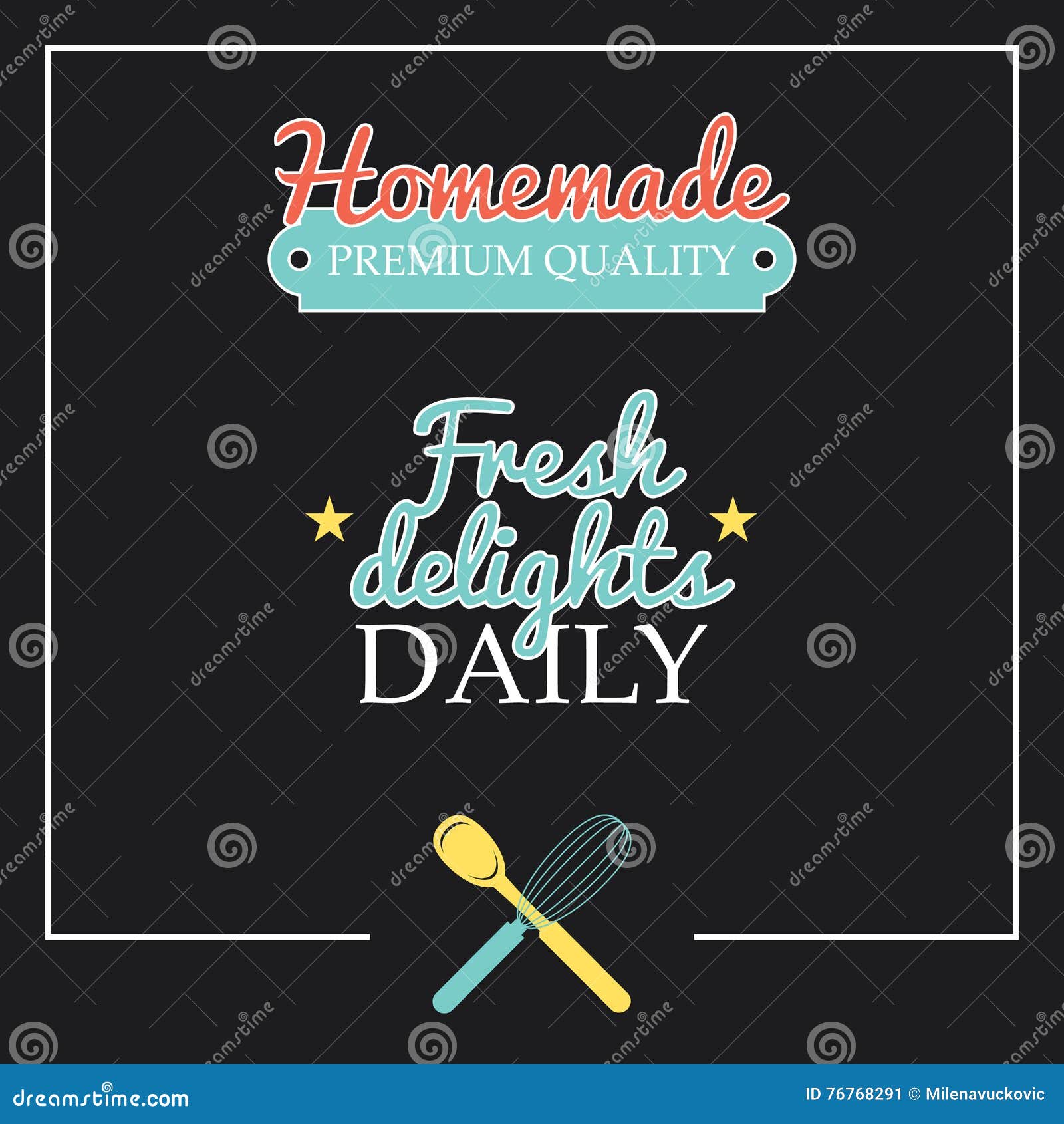 Retro Styled Bakery Stickers Stock Vector - Illustration of isolated ...