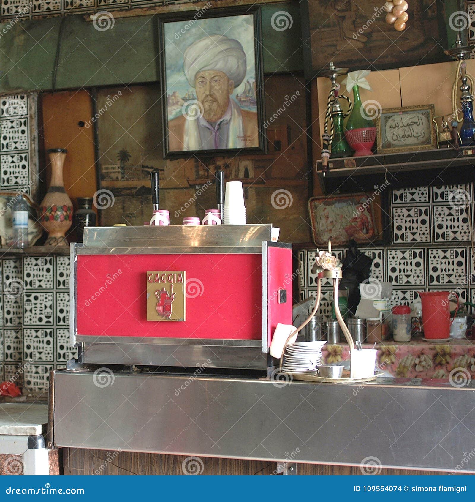 Retro styled cafe editorial stock image. Image of culture - 109554074