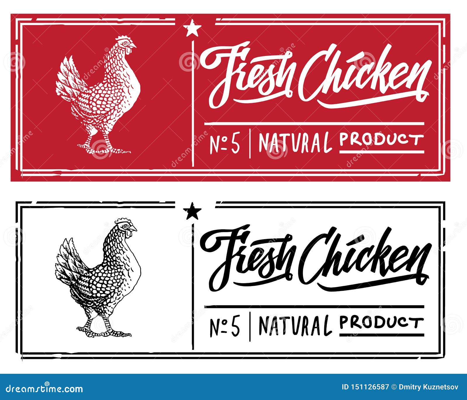 Retro Styled Design Template and Calligraphical Text with Engraving ...