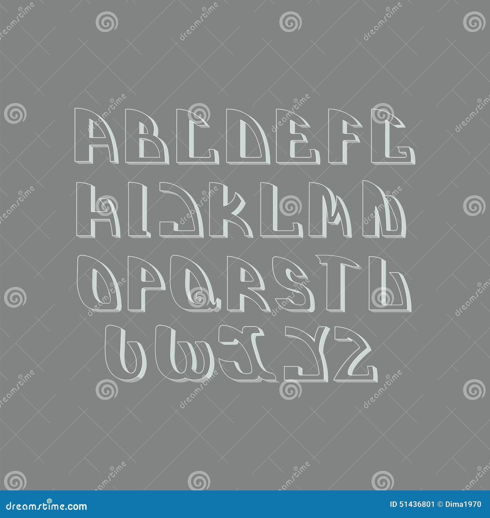 Retro Styled Font. Design Elements Stock Vector - Illustration of back ...