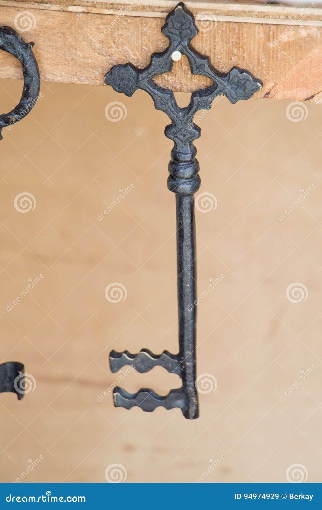 Retro Styled Golden Color Keys Stock Image - Image of steel, secret ...